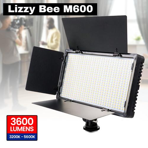 Jual Lizzy Bee M600 LED Video Light Lampu Shooting Foto Bandoor + AC ...
