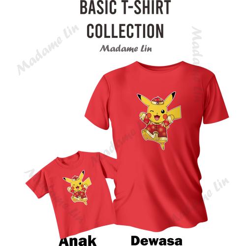 Jual Baju Anime Imlek x Kaos Sincia Chinese New Year 007 Pokemon ...