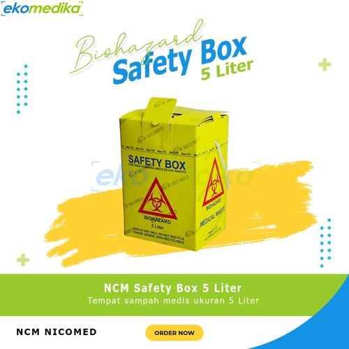 Jual Safety Box 5 Liter - Biohazard NCM Kotak Sampah Medis - NCM - Jakarta Timur - Eko Medika ...