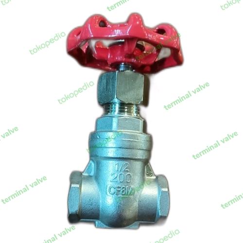 Jual gate valve stainless 3/4"/gate valve ss316 3/4"/gate valve 3/4 ...
