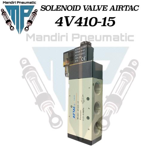 Jual Solenoid valve AIRTAC 4V410-15 drat 1/2 inch ac220/dc24 airtac ...