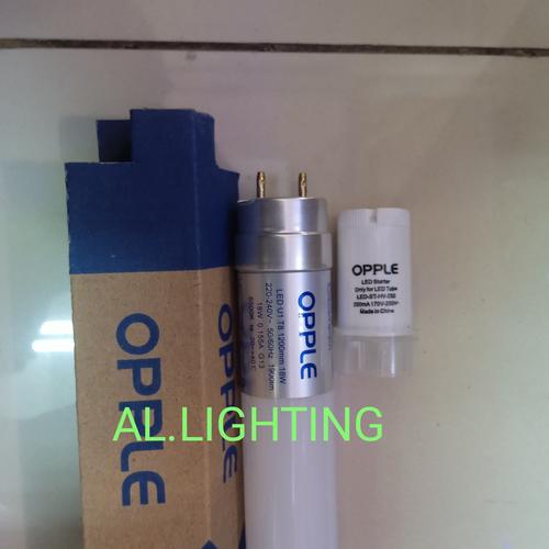 Jual Lampu TL LED T8 18w OPPLE 1200mm Cahay 6500k - 4000K U1 (1 arah) - Jakarta Barat - AL ...