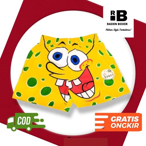 Jual Boxer Spongebob Boxer Karakter Boxer Gambar Kartun Boxer Unisex ...