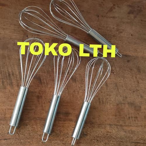 Jual BALLOON WHISK KOCOKAN TELUR STAINLESS PENGOCOK PENGADUK ADONAN ...