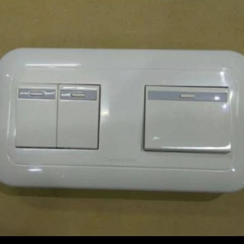 Jual SAKLAR PANASONIC SERI + ENGKEL 2 GANG INBOW TIPE WIDE SERIES ...
