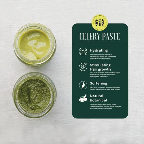 Jual Akuna Botanical Celery Hair Paste - Without Herbs, Unscented - Kab ...