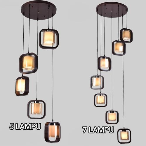 Jual lampu gantung void tangga minimalis pecahayaan ruang void 25111 ...
