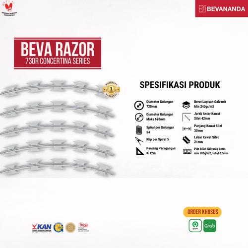 Jual Kawat Duri Silet Beva Razor Wire 730R Concertina [KHUSUS GOJEK & GRAB] - Jakarta Utara ...
