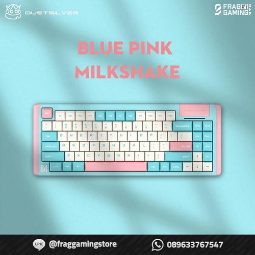 Jual DUSTSILVER Blue Pink Milkshake Kawaii RGB Backlit Wireless ...