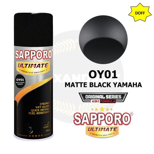 Jual Pilox Cat SAPPORO ULTIMATE OY01 Matte Black Yamaha 400 ml - Kab ...