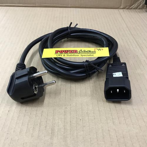 Jual Kabel power Mesin Ac cord EU C14 / C14 to EU Colokan 3 pin 10A 0 ...