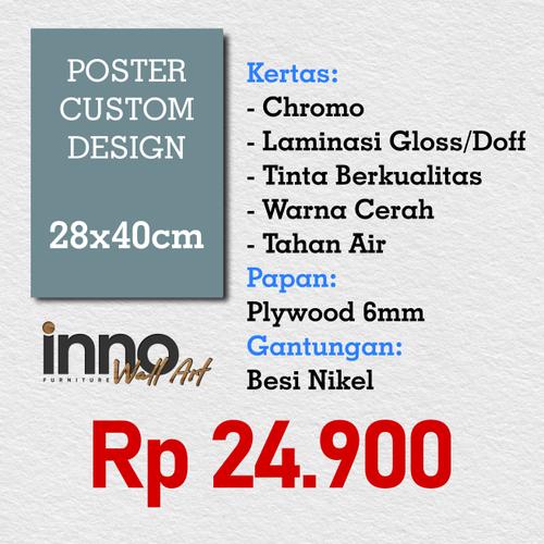 Jual Cetak Custom Poster / Cetak foto / poster papan / hiasan dinding ...