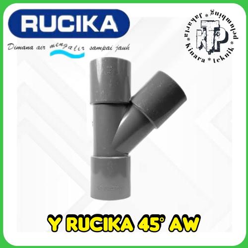 Jual Y pvc 45° rucika aw ty 45 derajat pvc aw 2" - Jakarta Pusat - Kinara teknik pelumbing ...