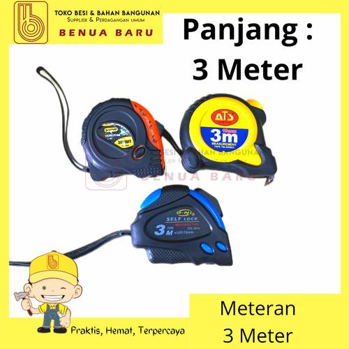 Jual Meteran 3 Meter / Roll Meteran Ketupat 3 Meter / Meteran Karet 3 ...