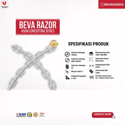 Jual Beva Razor Wire 450 M Concertina ( Kawat Silet ) - Extra Wrap - Jakarta Utara - BEVANANDA ...