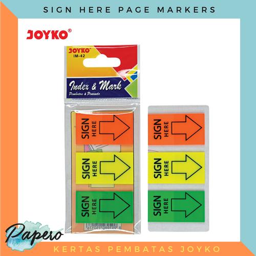 Jual Kertas Pembatas Joyko [IM-42] / Sign Here Index & Mark Page Markers - Kota Tangerang ...