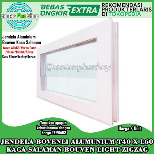 Jual Jendela Aluminium Bouven Boven Bouvenly Kusen Kaca Salaman Zigzag ...