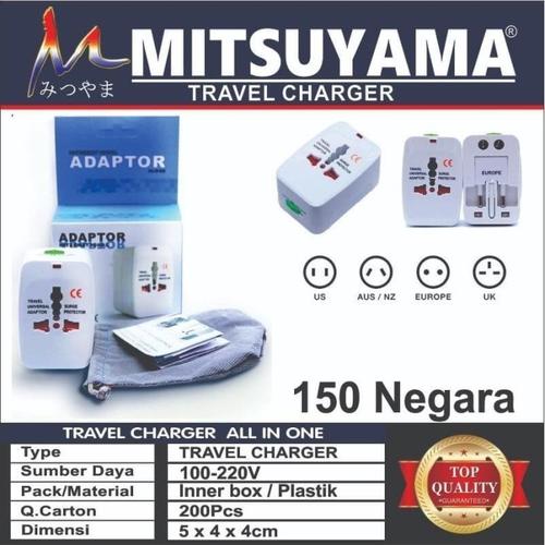 Jual Universal Travel Adaptor / Colokan Multi Adapter Mitsuyama MS-8517 ...