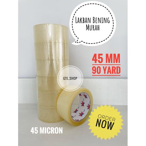 Jual Lakban Bening Slop MURAH PROMO 45mm x 90yard Lakban murah super - Jakarta Barat - GTE Shop ...