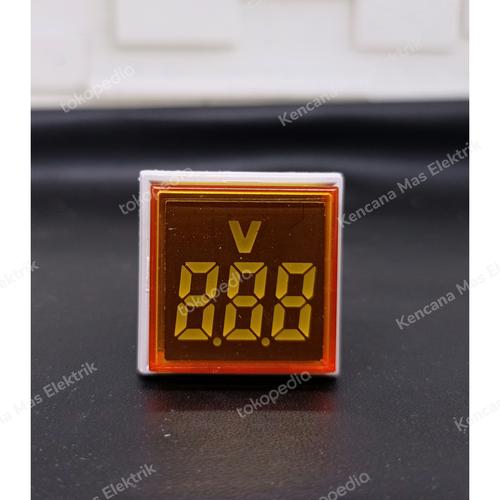 Jual PILOT LAMP LED WITH VOLT INDICATOR EWIG KOTAK 22mm 220VAc. - Putih ...