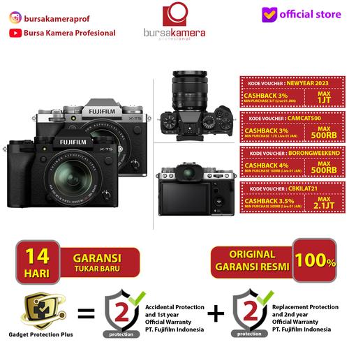 Promo Fujifilm X-T5 kit 18-55mm Fuji X T5 XT 5 kit 18-55 GARANSI RESMI ...