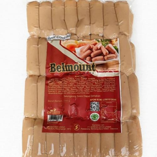 Jual Belmount Sosis Beef Cocktail 1Kg Sosis Daging Sapi Isi 66 Pcs ...
