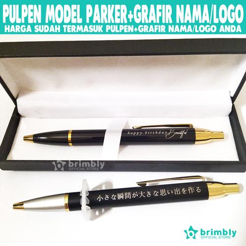 Jual Pulpen Model Parker + Grafir Nama/logo | pulpen Promosi | pen ...