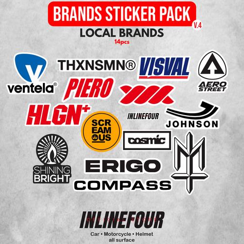 Jual Sticker Pack Logo Brands V4 Hype Brand Lokal Hypebeast Aesthetic ...