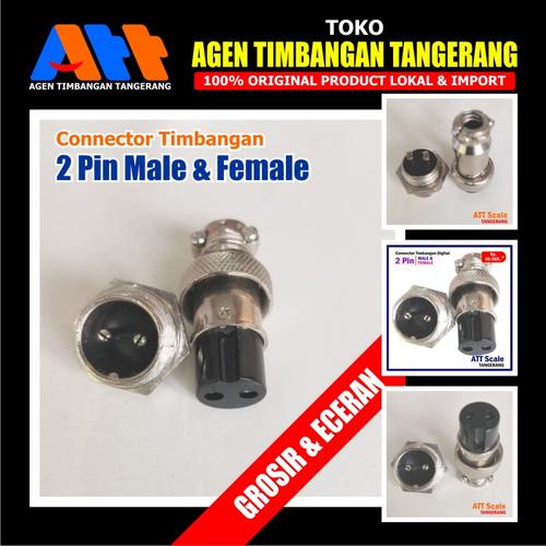 Jual Soket 2pin Konektor | Soket Tmbangan Digital 2 Pin - Kab ...