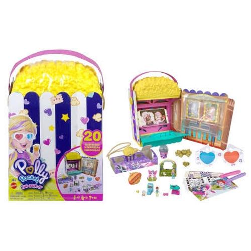 Jual Polly Pocket Un-Box-It Playset, Popcorn Shaped Box - Kota ...