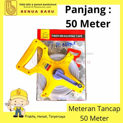Jual Meteran Tancap 50 Meter / Meteran Tanah 50 Meter / Meteran Roll 50 ...