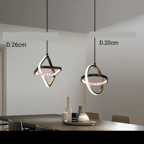 Jual Lampu Gantung Satuan Minimalis Modern Led Harga Satuan - Bulat ...