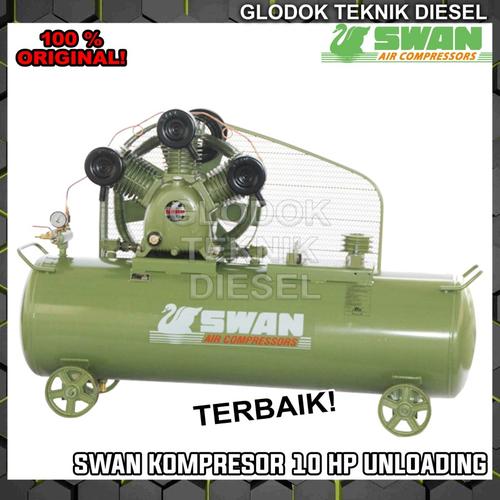Jual SWAN Air Compressor 10 HP + Dinamo Motor Kompresor Angin 10 PK 310 ...