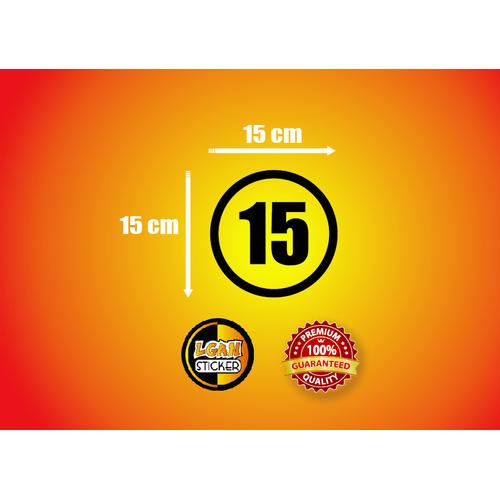 Jual STIKER ANGKA MODEL BULAT UK 15 CM - ORACAL - BLACK - Jakarta Pusat ...