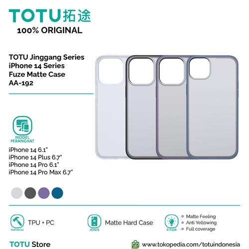 Promo Casing iPhone 14/Plus/14 Pro/Max Matte Doff Case TOTU Frosted ...