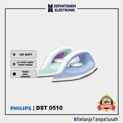 Jual PHILIPS SETRIKA/STRIKA DST 0510 DRY IRON GARANSI RESMI 2 TAHUN ...