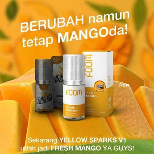 Jual Foom Fresh Mango Salt Nic 30ML by Foom Lab / Yellow Sparks V1 ...
