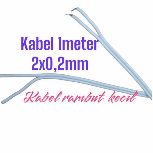 Jual Kabel kecil rambut 2x0,2mm cable isi 2 praktek serabut komponen ...