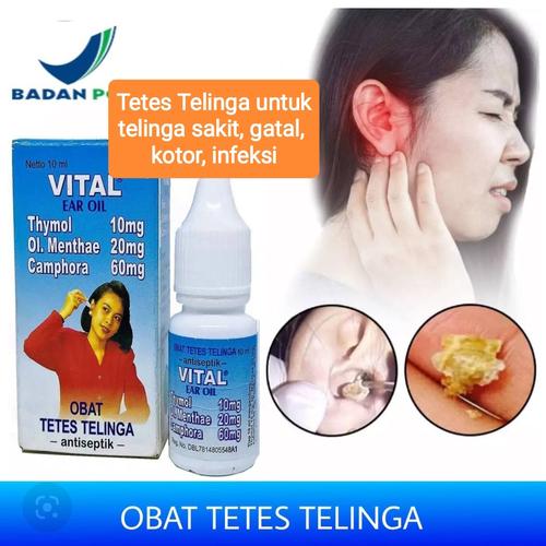 Jual Vital Ear Oil 10 ml Obat Tetes telinga sakit infeksi telinga ...