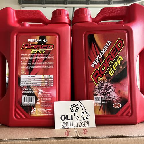 Jual PERTAMINA RORED EPA SAE 140 API GL-4 4L | ORIGINAL ENGINE OIL ...