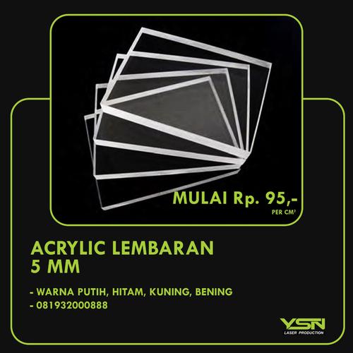 Jual Acrylic Sheet I Acrylic Lembaran I Akrilik Custom Lembaran 5 mm ...