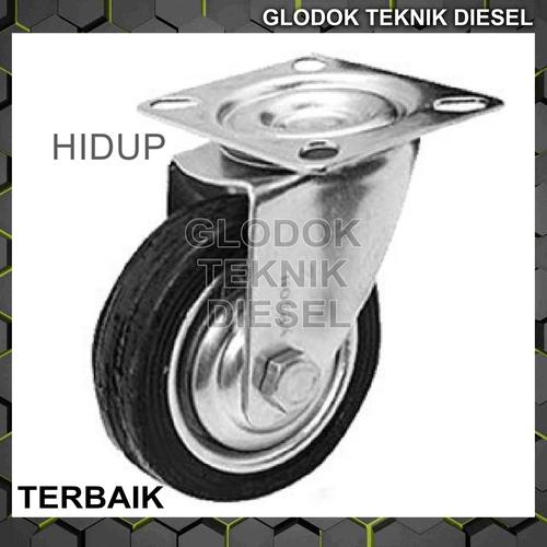 Jual Roda Karet Etalase Trolley Troli Troly 6" INCH Rem Hidup Mati ...