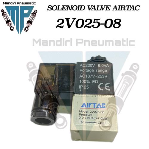 Jual Solenoid valve airtac 2V025-08 drat 1/4” ac220/dc24 airtac - AC220 ...