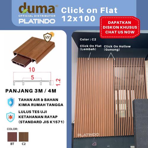 Promo Wall panel / Kisi Kisi / Para Para WPC Duma Click On FLAT 12x100 ...