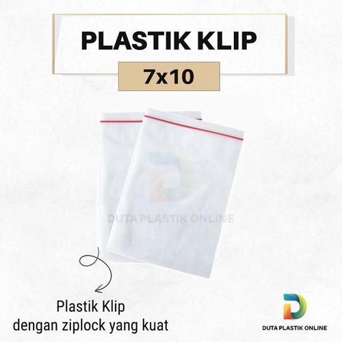 Jual PLASTIK KLIP / CLIP / PLASTIC ZIPLOCK BENING ISI 100 | 7x10 CM ...