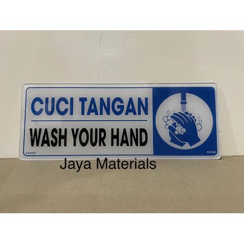 Jual Tempelan dinding atau sticker papan hiasan dinding cuci tangan ...