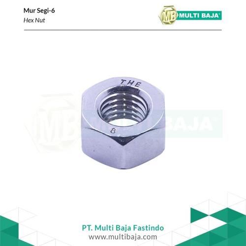 Jual Mur Segi 6 Stainless Steel 304 M12 - 1.50 Drat Halus (Hex Nut) - Jakarta Barat - Multi Baja ...