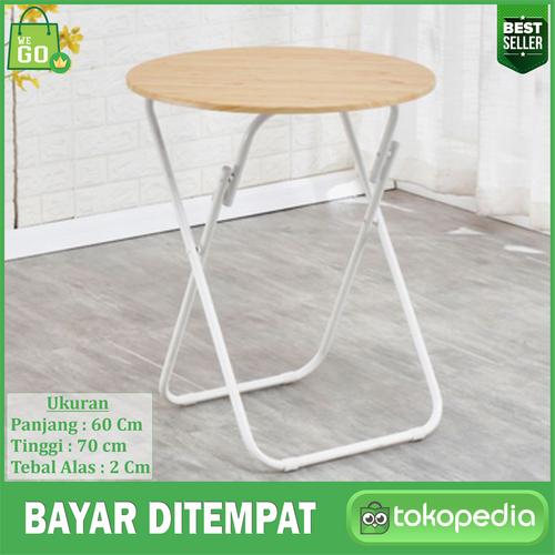 Jual Meja Lipat Portable Meja Makan Kayu Portable Folding Table - Log ...