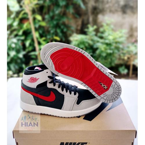 Jual Air Jordan 1 High Zoom Air Comfort Black Red Fire Authentic - 43 ...