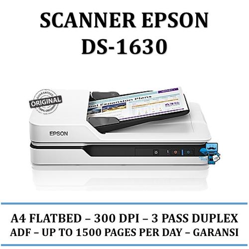 Jual Epson WorkForce DS-1630 Scanner Flatbed Duplex ADF Dokumen A4 ...